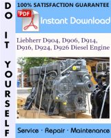 Liebherr D904, D906, D914, D916, D924, D926 Diesel Engine Technical ...