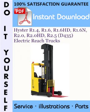 Hyster R1.4, R1.6, R1.6HD, R1.6N, R2.0, R2.0HD, R2.5 (D435) Electric ...